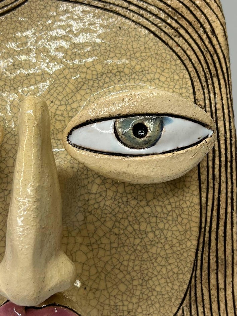 Ceramic Mask. Wall Mask. Handmade Mask. Mask Face Ceramics Handmade ...
