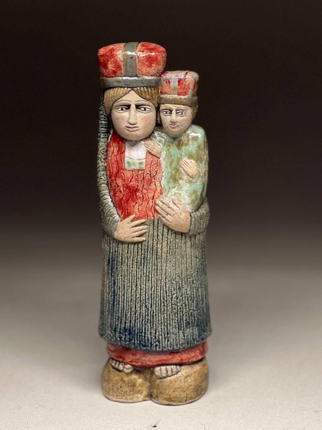Handcrafted Ceramic Virgin Mary Statue Inspired by Traditional ...