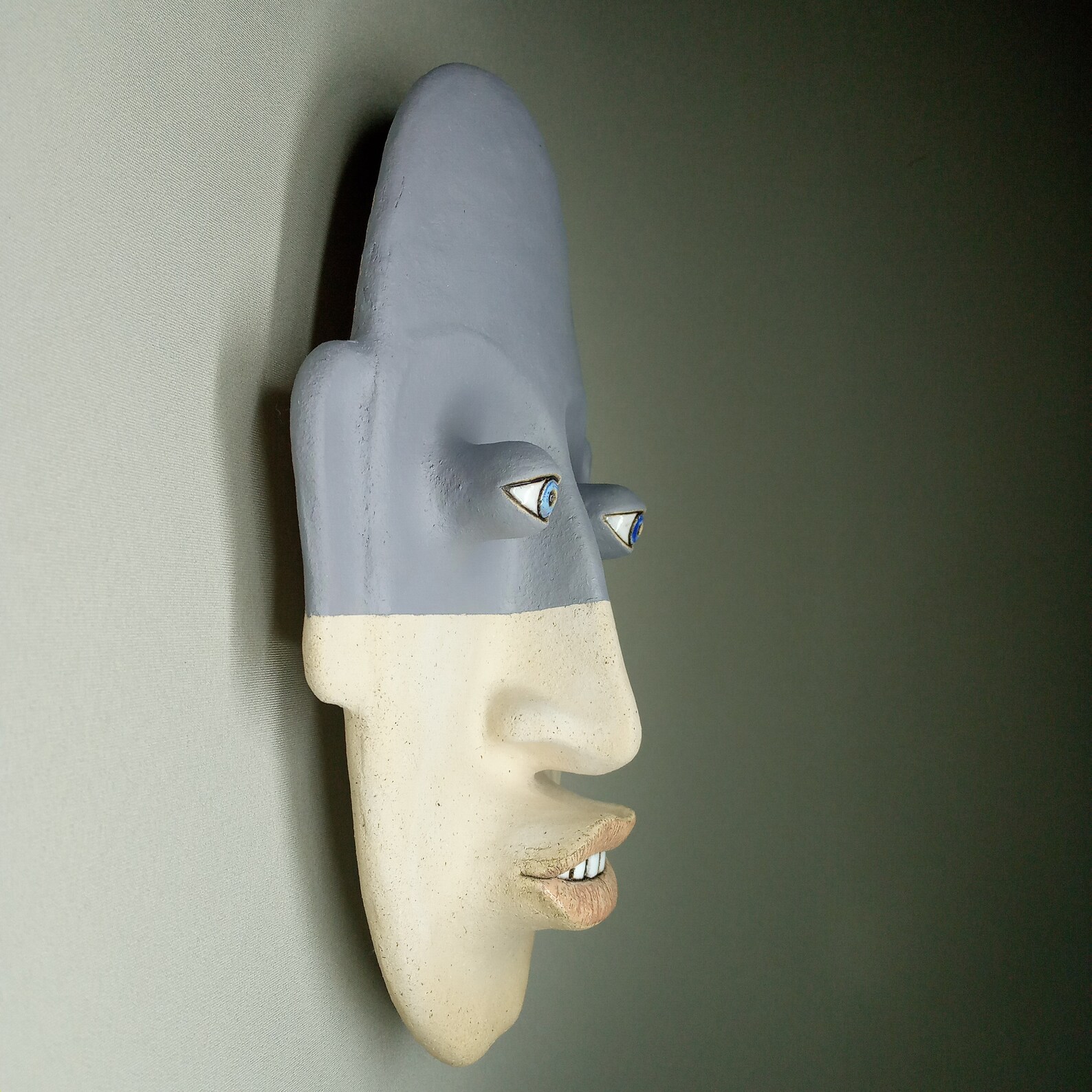 Ceramic mask. Wall mask. Handmade mask. Mask face ceramics | Etsy