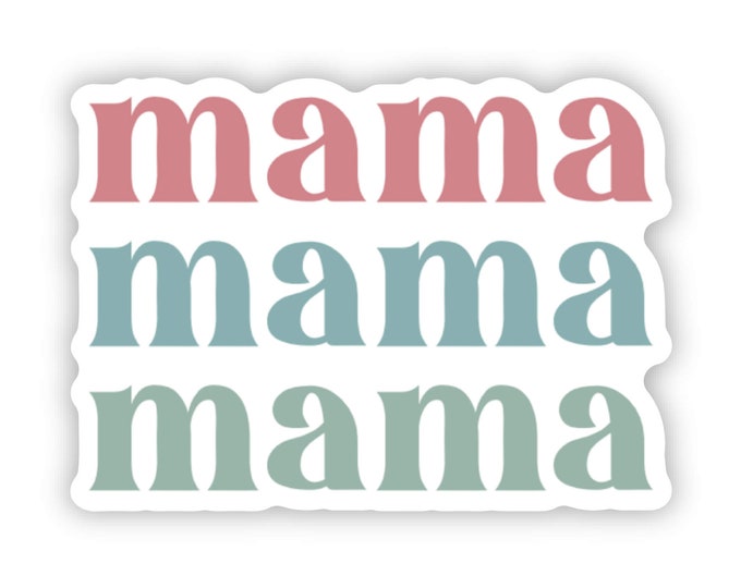 Mama Sticker, Retro Mama Sticker, Mama Car Decal, Mama Water Bottle ...