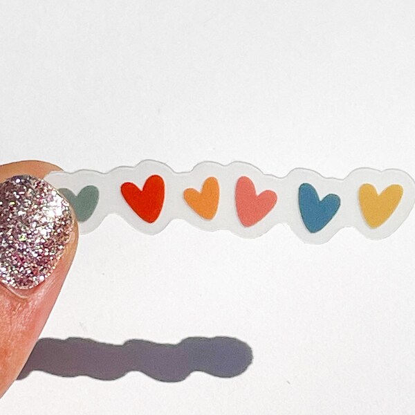 Small Heart Stickers - Etsy
