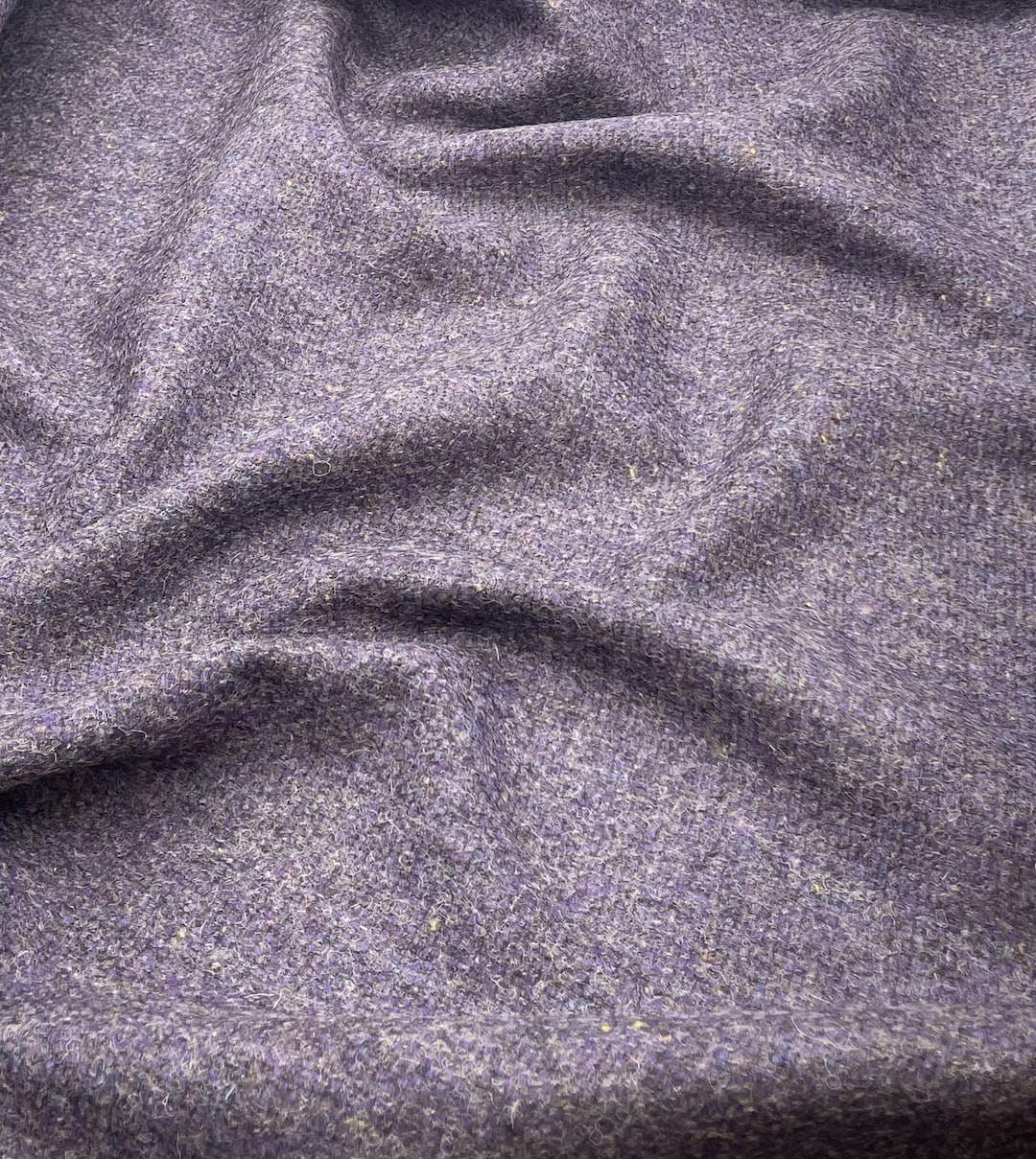 Purple Donegal Tweed Fabric, 100% English Wool Upholstery & Jacketing ...