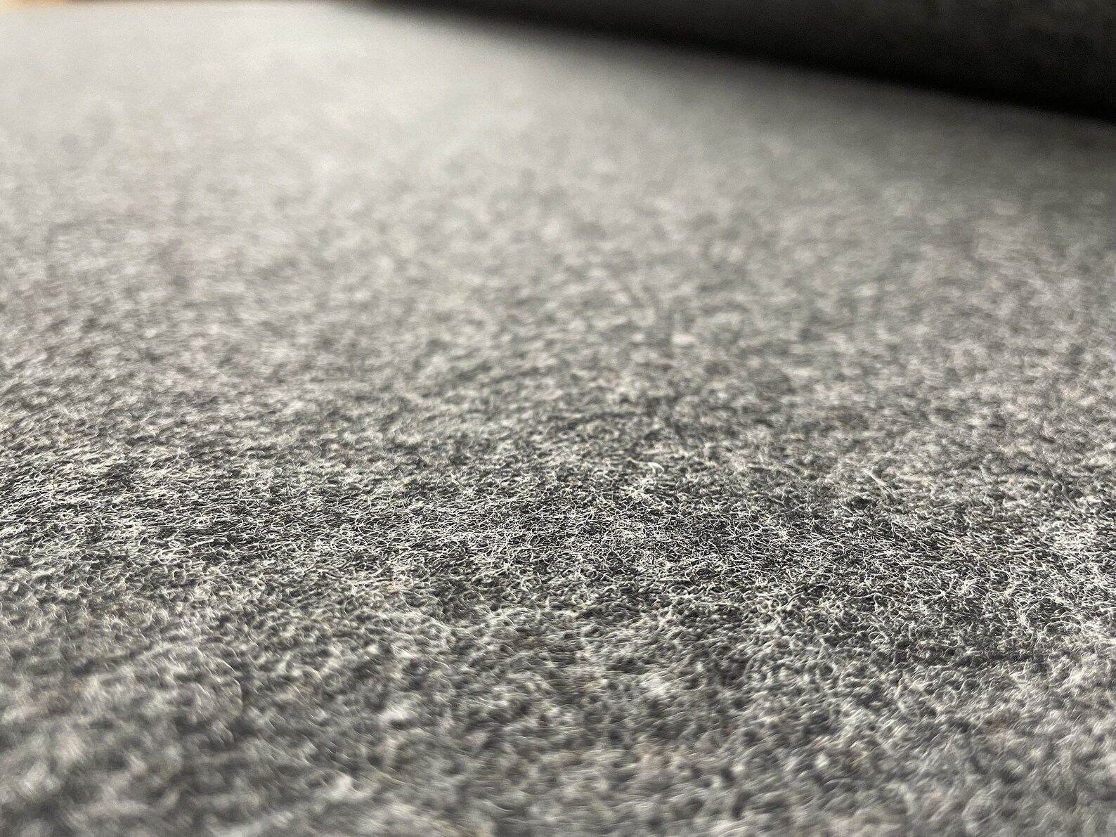 Dark Grey 100% Melton Wool Fabric, Made in England , Overcoating ...