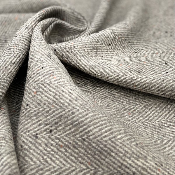 Grey Tweed Fabric - Etsy