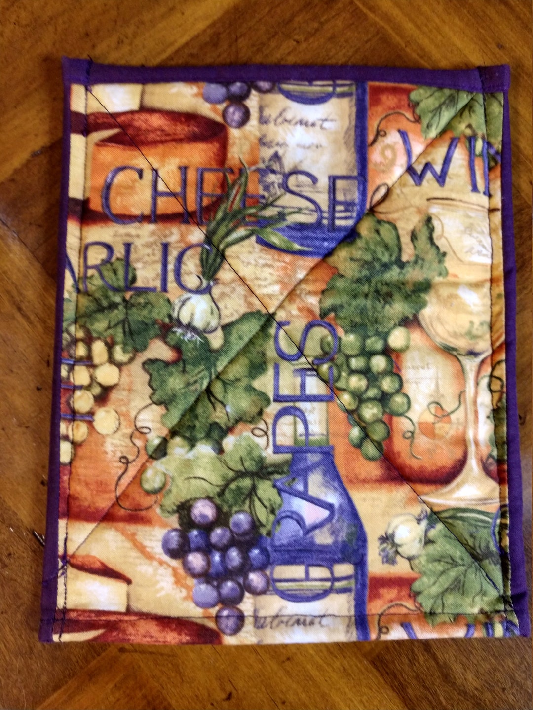Italian Theme Pot Holders, Wine and Cheese Potholders, Ravioli ...