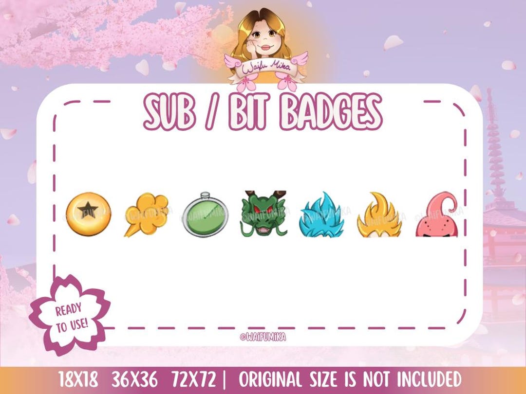 Dragonball | Goku | Super Saiyan | Anime | Twitch Sub Badges | Bit ...