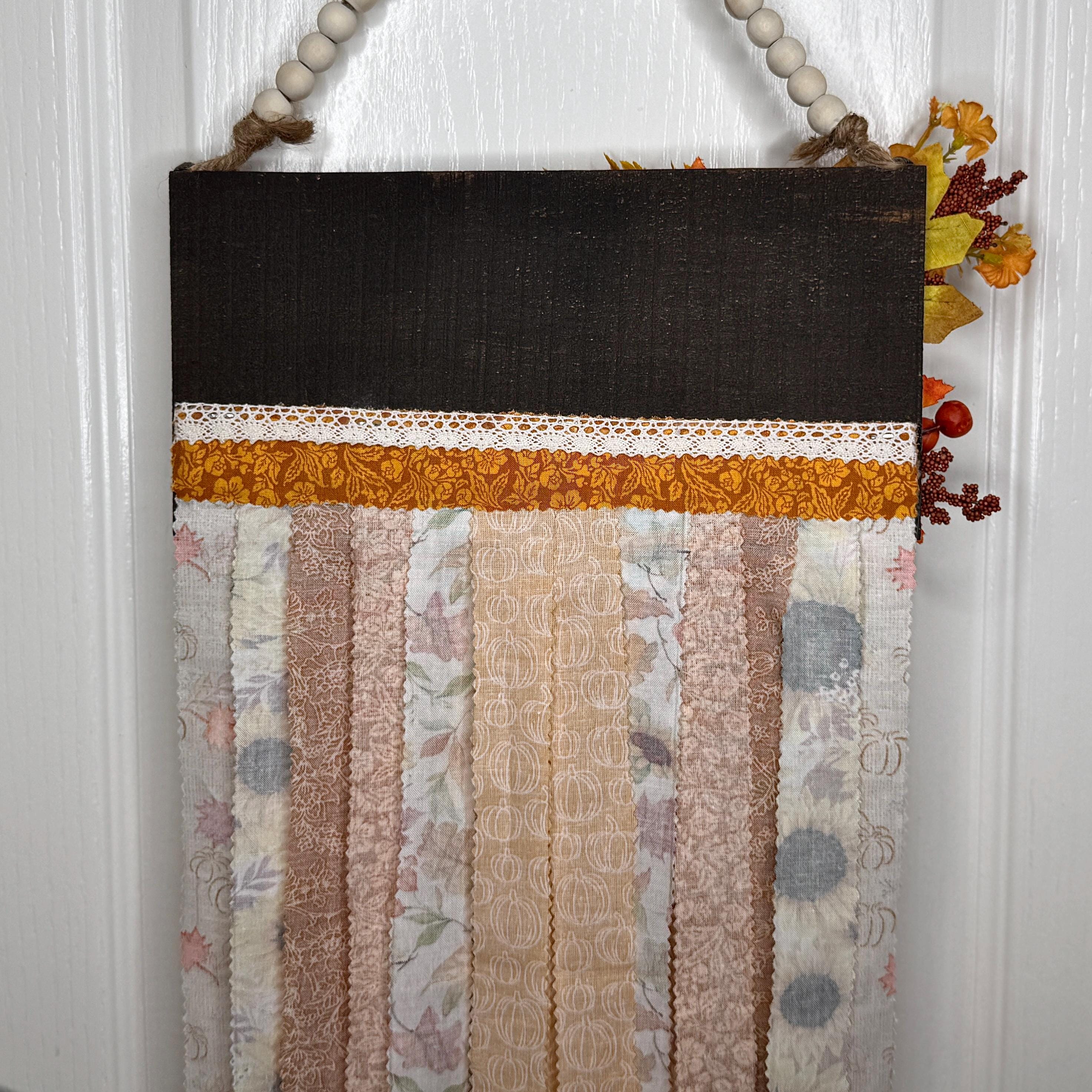 Fall Rag Hanging/fall Decor/fall Wall Art/pumpkin/pumpkin Decor/fall ...