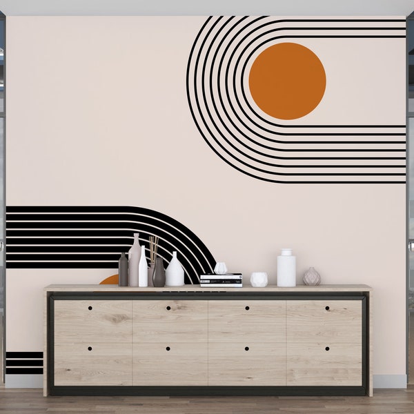Retro Wall Mural - Etsy