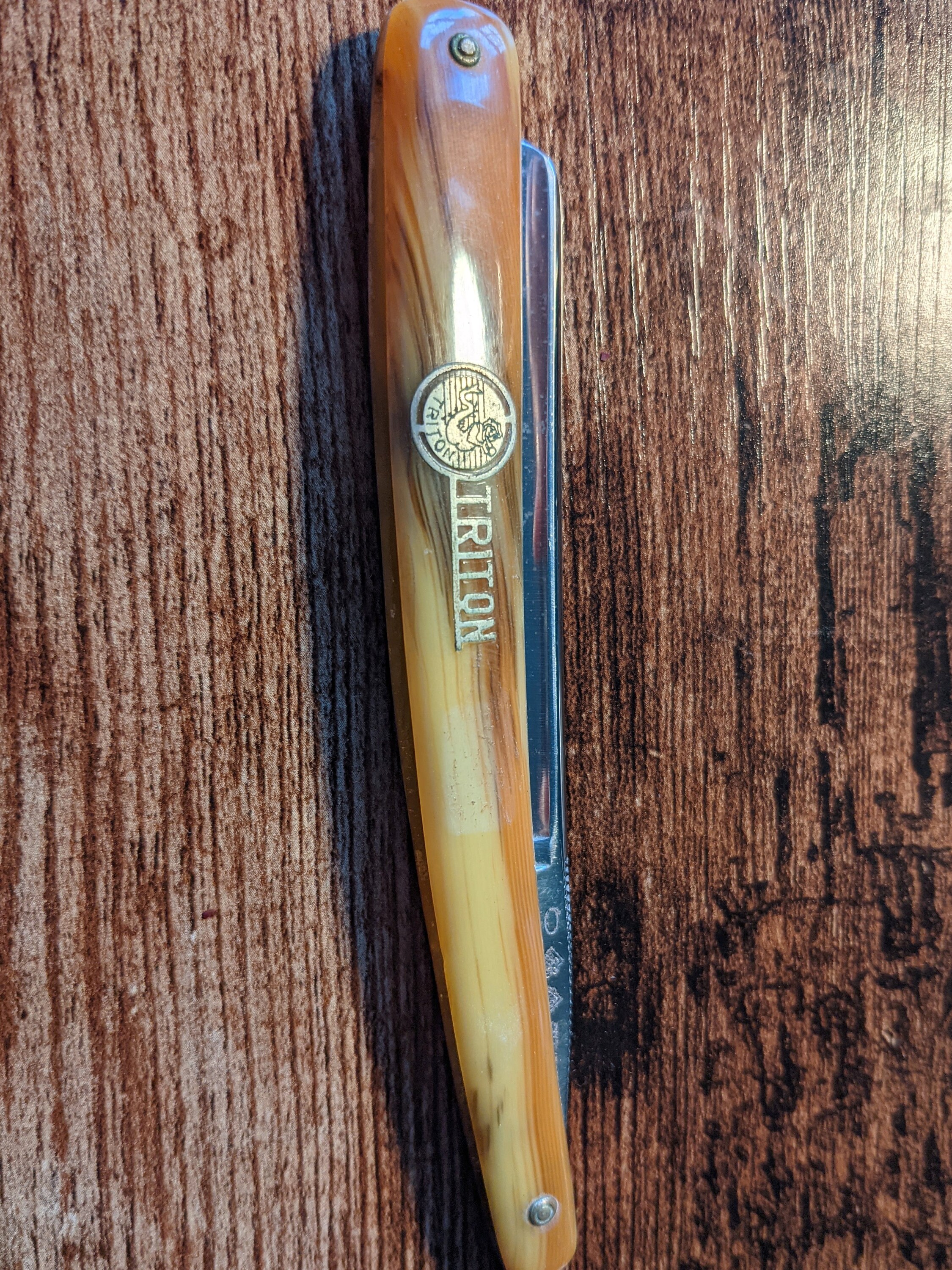 Vintage TRITON TENNIS NO 80 Straight Edge Razor Solingen, Allemagne ...