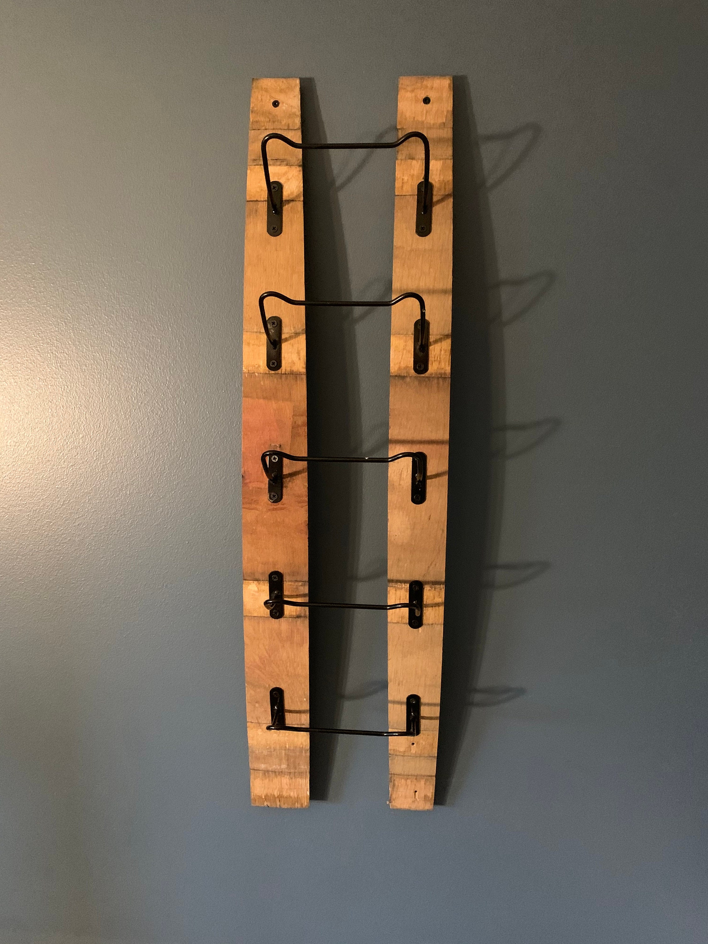 Wine Barrel Stave Rack - Etsy