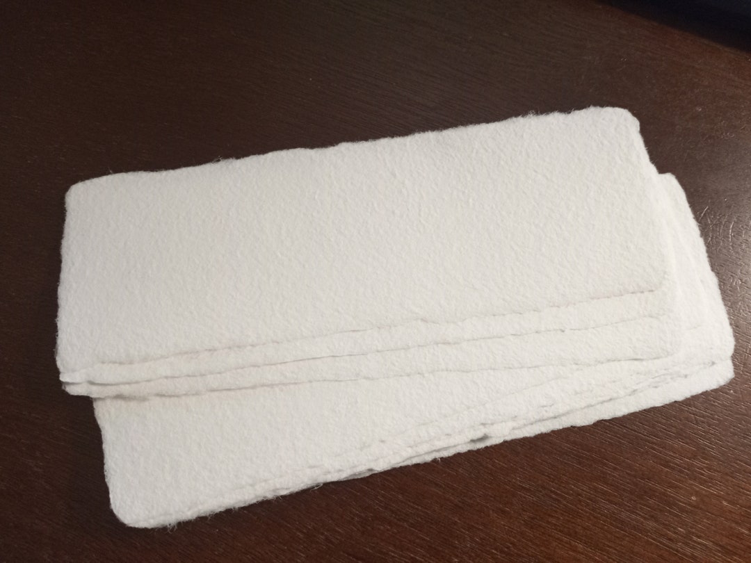 Handmade Blank Bookmarks, 2x6 Inch With True Deckled Edges, Natural ...