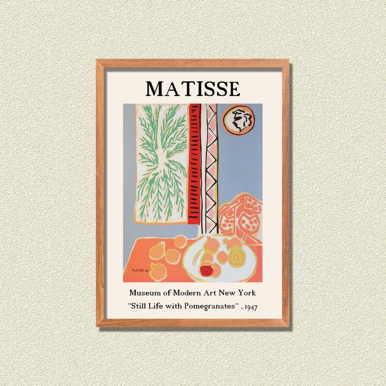 Henri Matisse Digital Print Set of 6 Printable Exhibition - Etsy