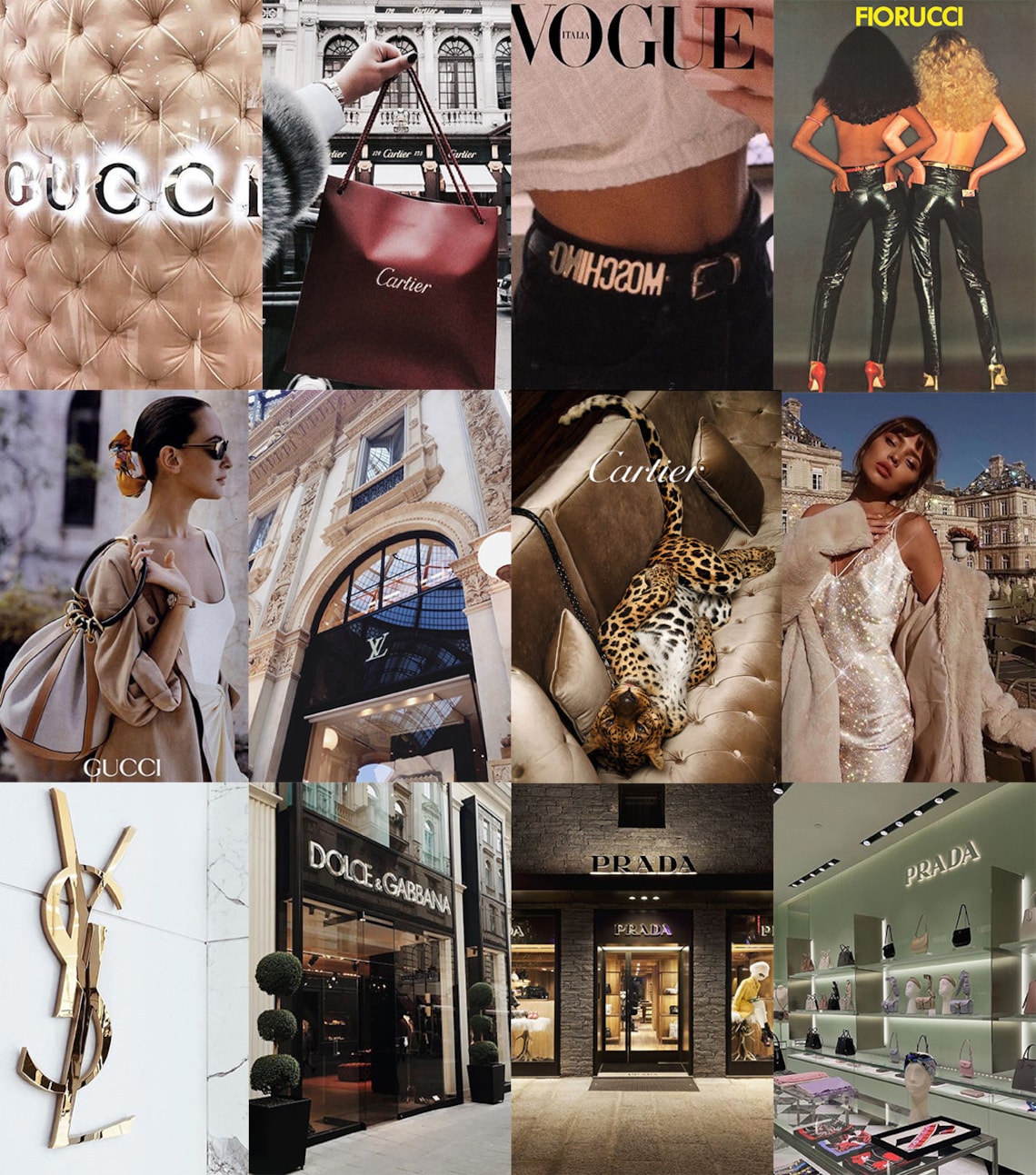 Boujee Fashion Wall Collage Kit Fashion Collage Kit Rainbow - Etsy