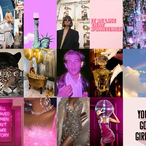 Boujee Aesthetic Wall Collage Kit , Trendy Wall Collage Kit , Classy ...