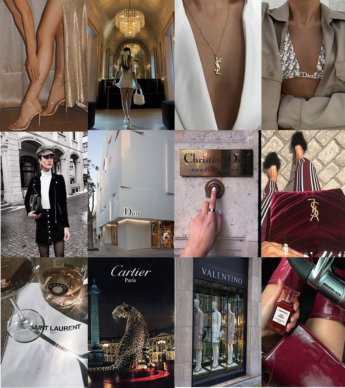 Boujee Fashion Wall Collage Kit Fashion Collage Kit Rainbow - Etsy