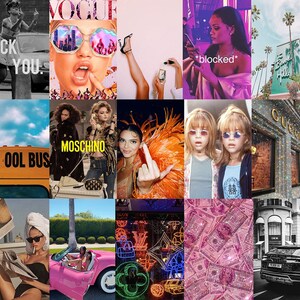 Boujee Aesthetic Wall Collage Kit , Trendy Wall Collage Kit , Classy ...