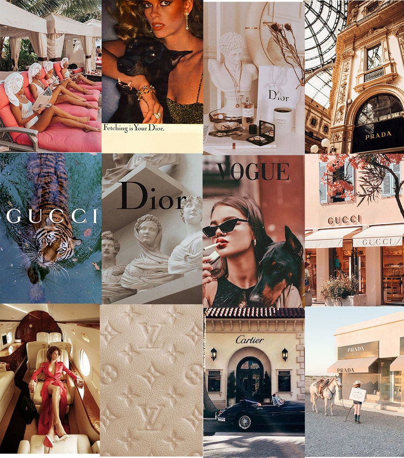 Boujee Fashion Wall Collage Kit Fashion Collage Kit Rainbow - Etsy