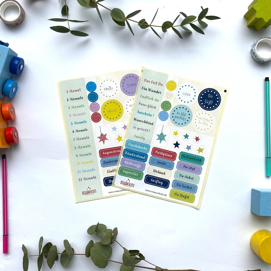 Stickers for Baby Album | Sticker Set | Milestone Stickers | Sticker ...