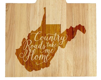 West Virginia Cutting Board Landmarks and Destinations - Etsy