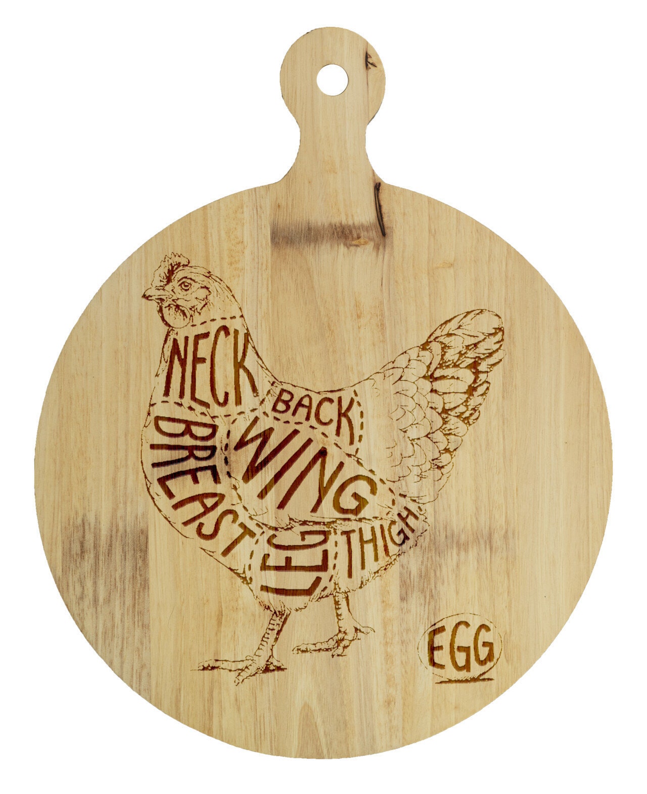 Personalized Cutting Board Cuts of Chicken Family Keepsake | Etsy