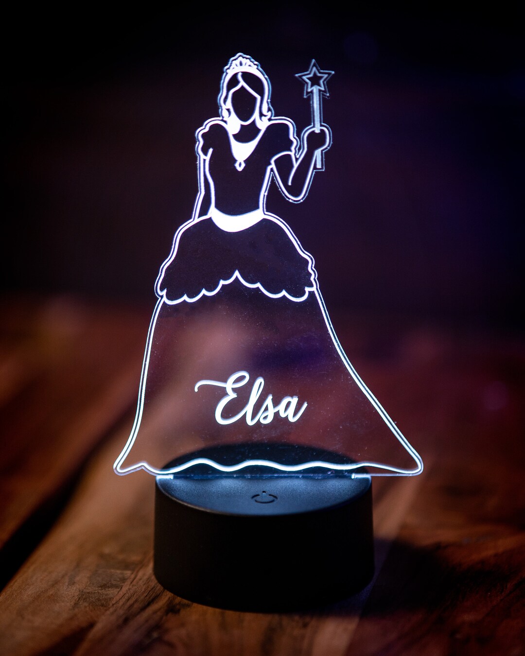 Personalized Princess Acrylic Light up Sign With LED Base - Etsy