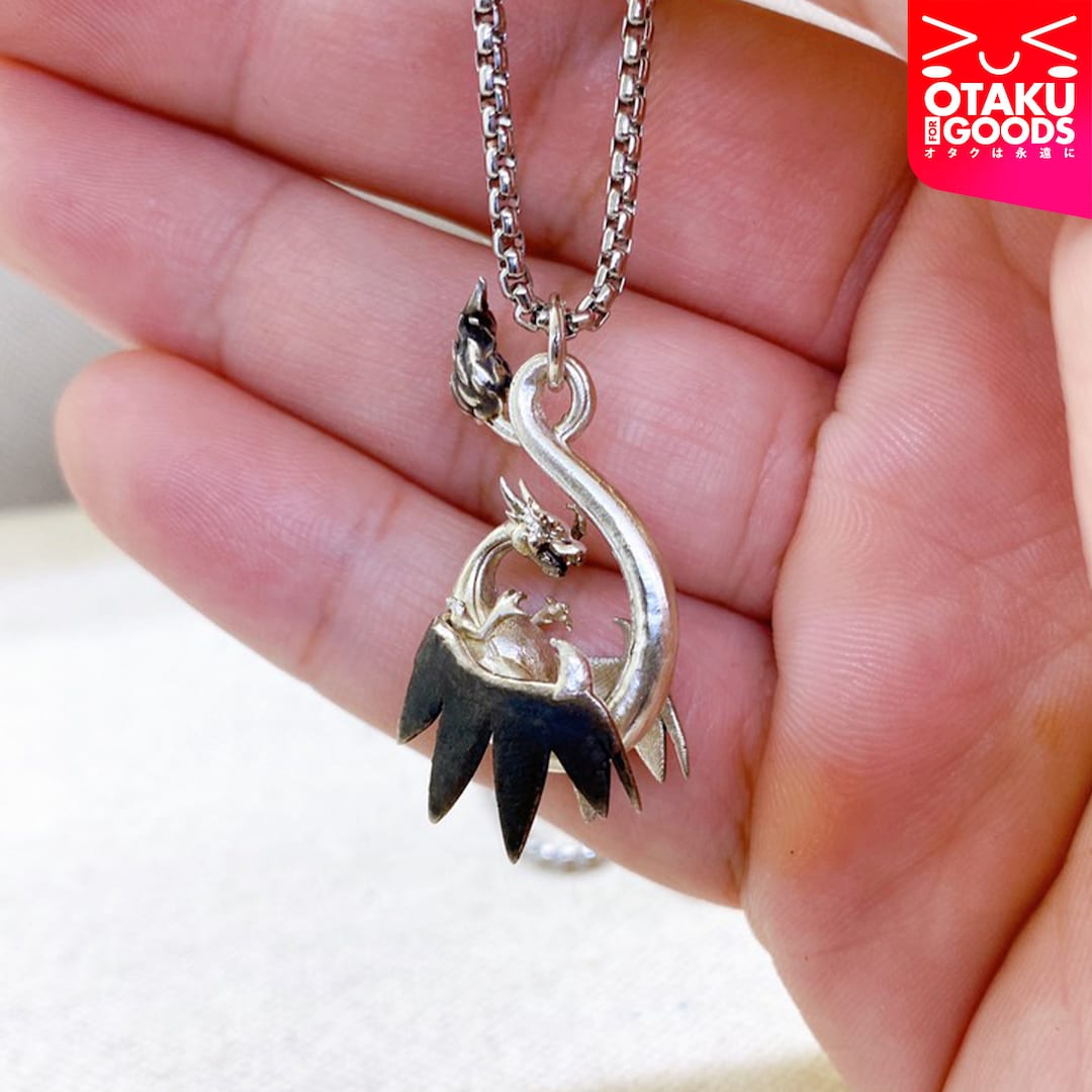 Fanmade Pokemon Mega Charizard X Necklace Handmade Silver , Mega ...