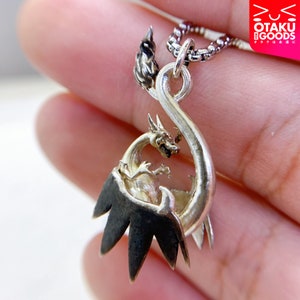 Fanmade Pokemon Mega Charizard X Necklace Handmade Silver , Mega ...