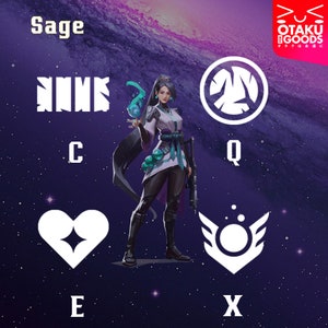 Fanmade Custom Sage Abilities and Name Ring Handmade Sterling Gold ...