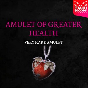 Fanmade Amulet of Greater Health Baldur's Gate 3 Handmade Silver ...