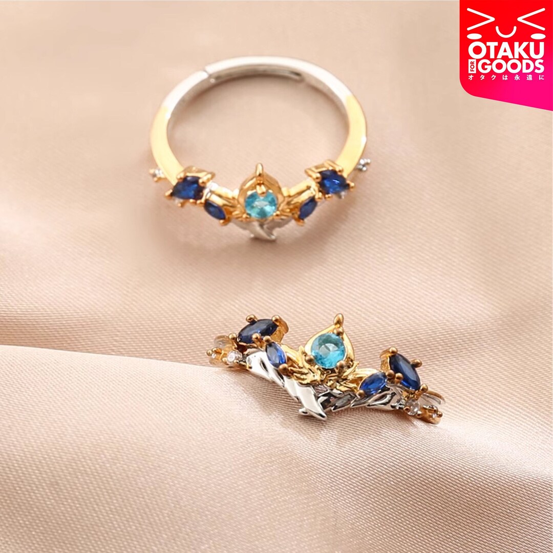 Sumeru Genshin Impact Wanderer Pattern Custom Ring Handmade Sterling ...