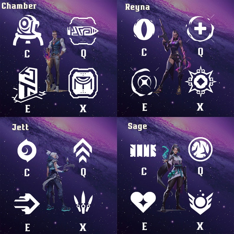 Fanmade Custom Valorant Abilities and Name Ring Handmade - Etsy