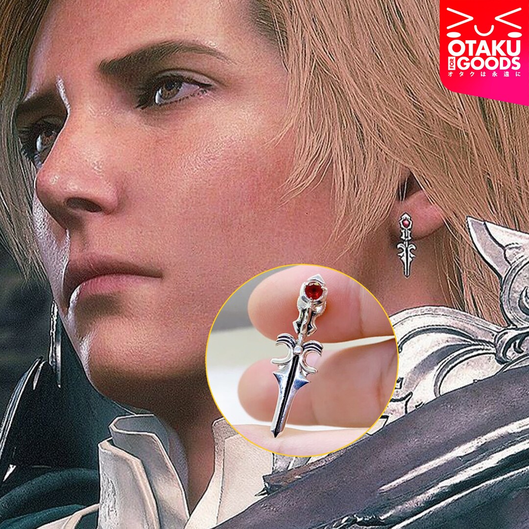 Fanmade Final Fantasy XVI Dion Lesage Earring Handmade Silver 950, Dion ...