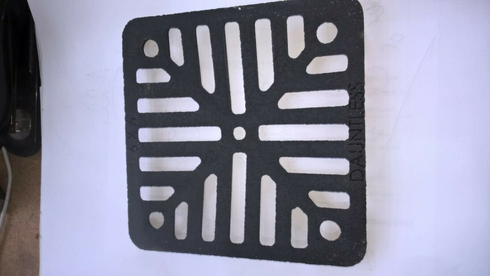 1 X Cast Iron Metal Gulley Grate Grid See Photo Heavy Duty 6" Square ...