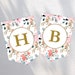Floral Banner Editable Template Printable Letters Bridal - Etsy