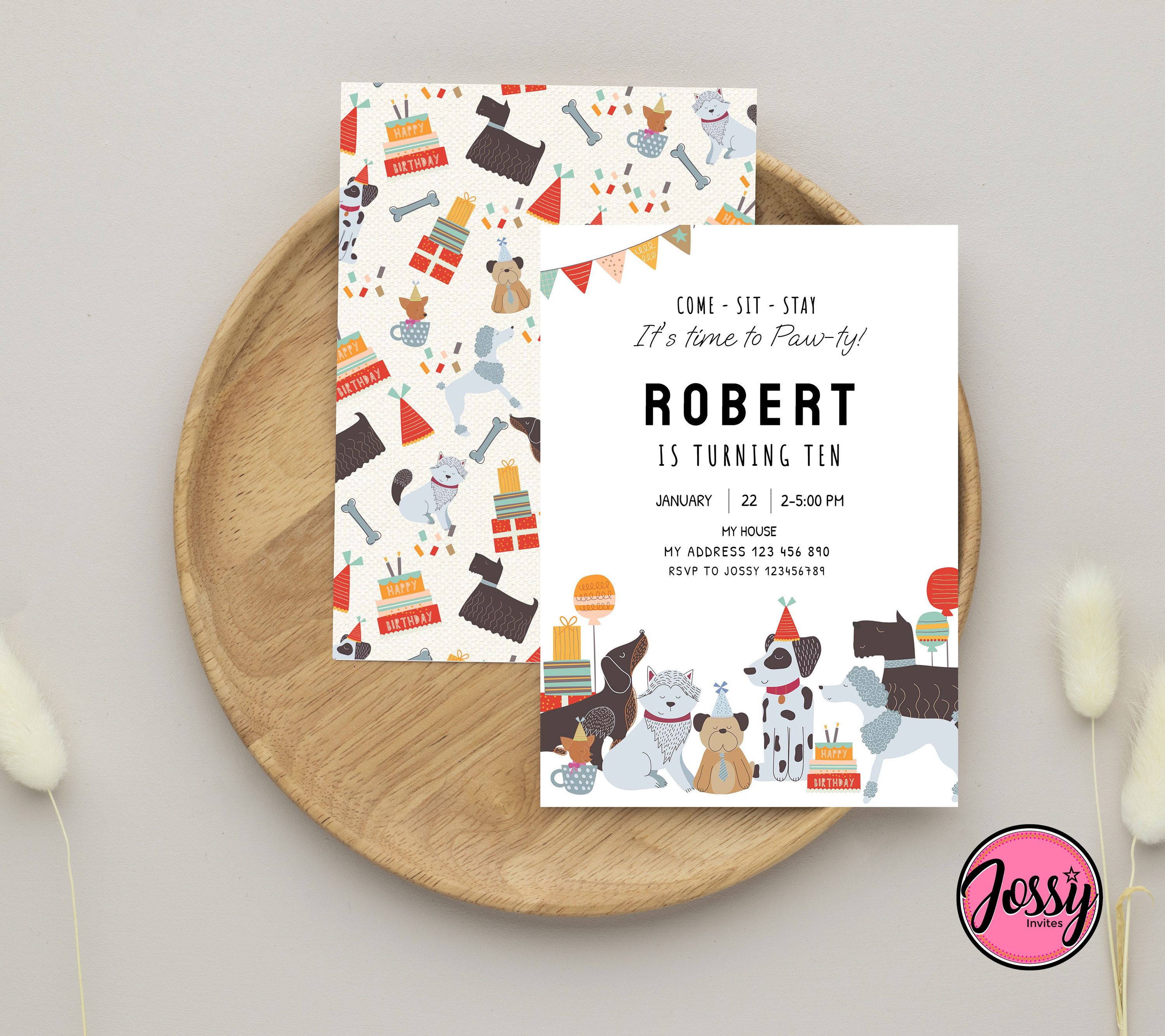 Dog Theme Banner Puppy Flag Printable Alphabet Banner Set | Etsy