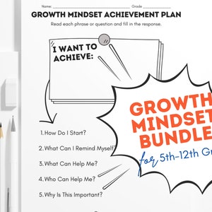 Growth Mindset Bundle. Thought Provoking Activities. Middle School ...