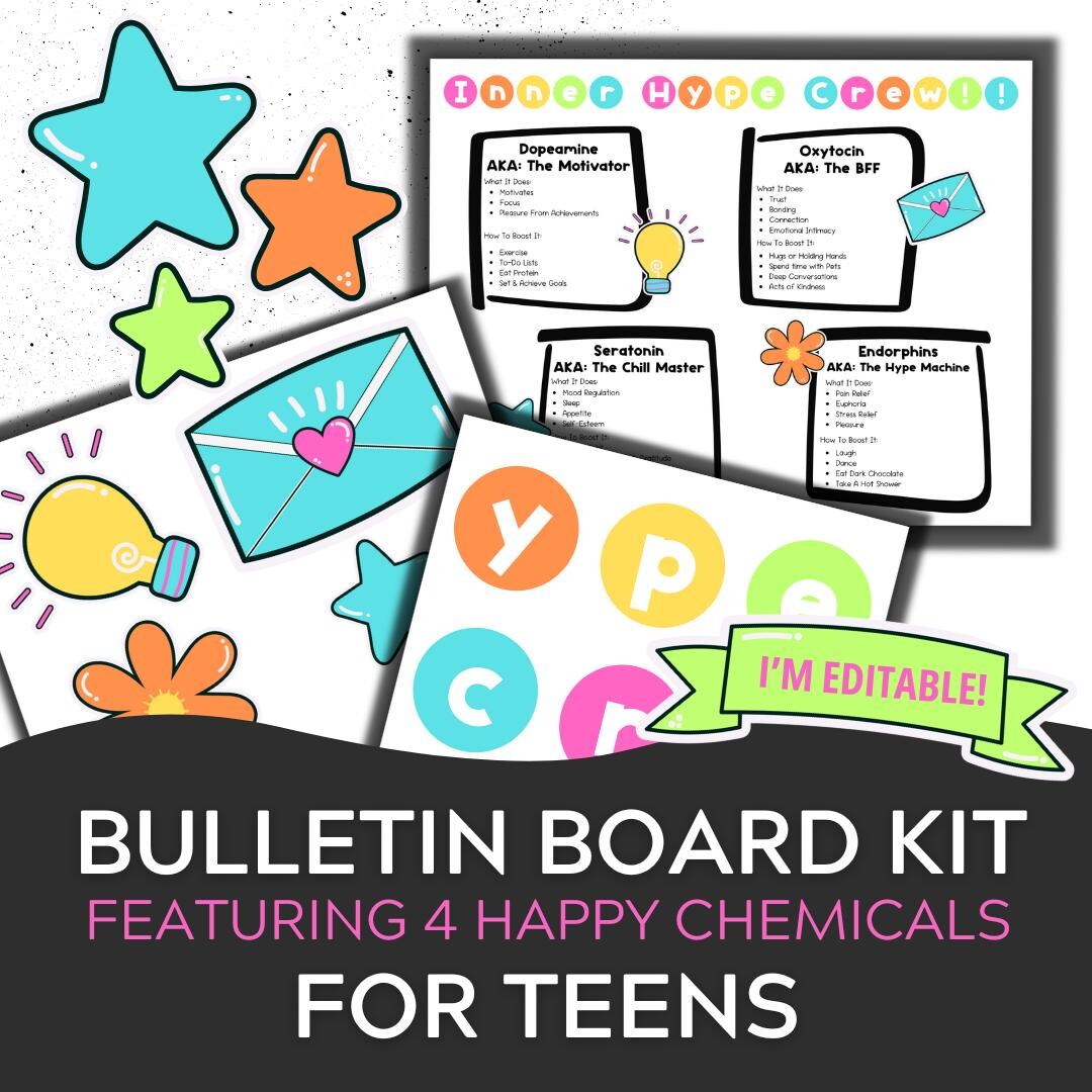 EDITABLE Inner Hype Crew Bulletin Board Kit - Etsy