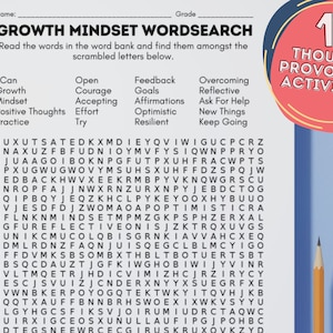 Growth Mindset Bundle. Thought Provoking Activities. Middle School ...