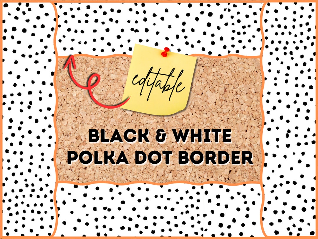 Polka Dot Bulletin Board Letters With Colored Border. School Bulletin ...