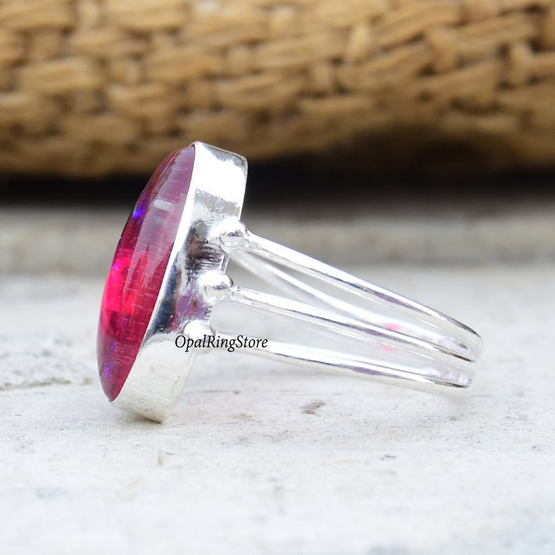 Australian Triplet Opal Ring 925 Sterling Silver Ring - Etsy