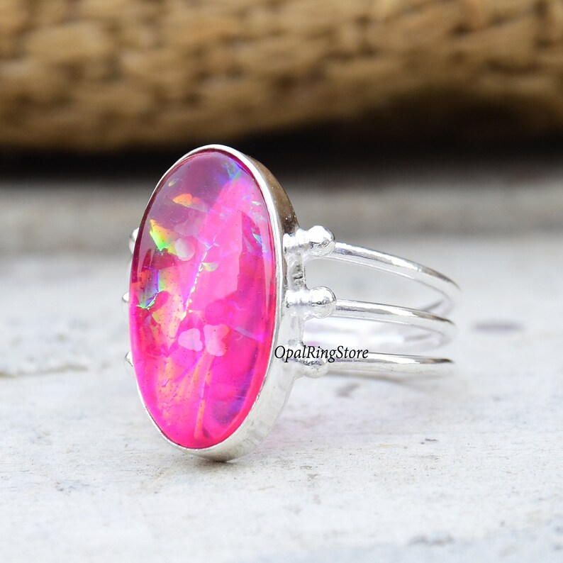 Australian Triplet Opal Ring 925 Sterling Silver Ring - Etsy
