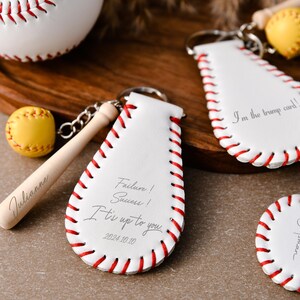 Mini Baseball Keychain Set | Custom Bag Tag Set for Players ...