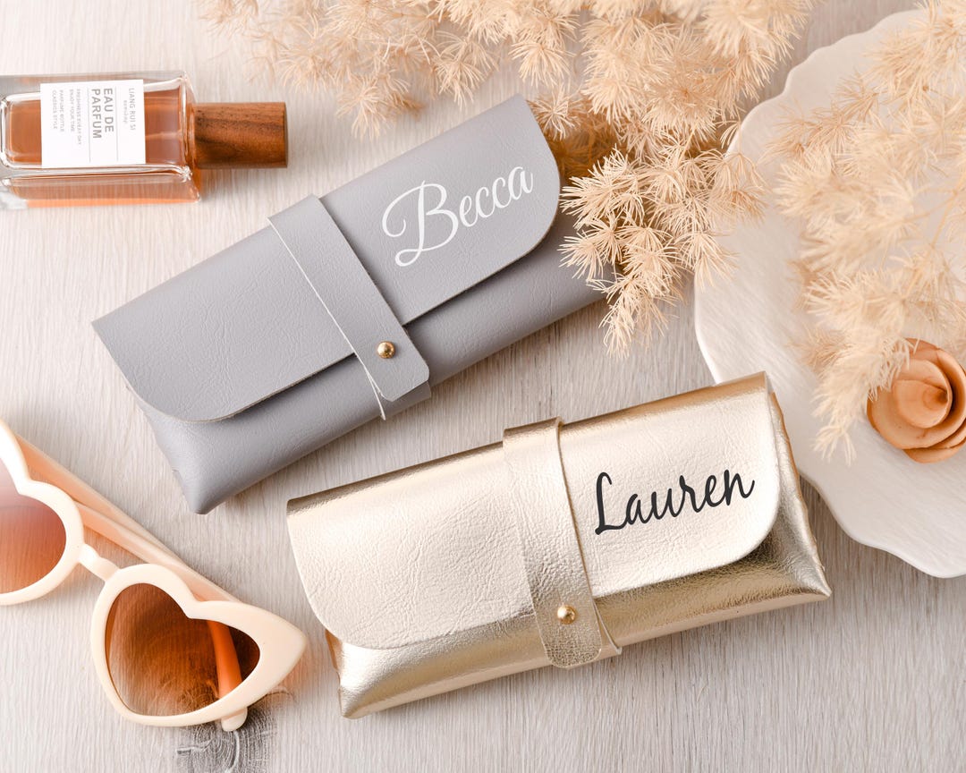 Personalized Leather Glasses Case, Custom Glasses Case, Luxury Glasses ...