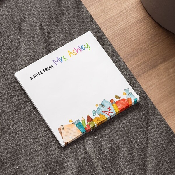 Custom Sticky Note Pad List - Etsy