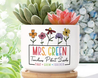 End of the Year Teacher Gift Flower Pot Teacher Appreciation - Etsy