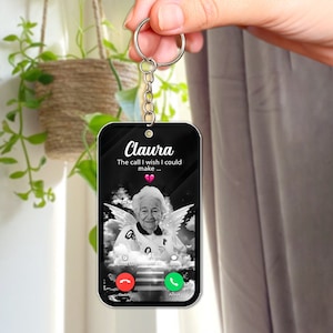 Call From Heaven Keychain, Custom Photo Memorial Call Keychains, the ...