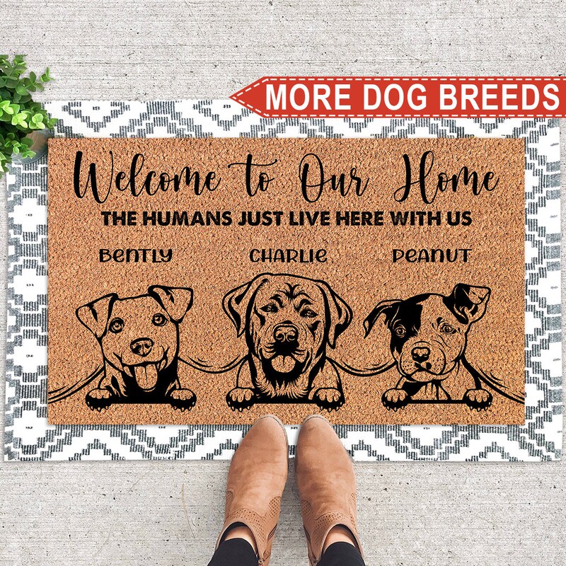 Welcome Mat Dog - Etsy