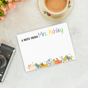 Custom Sticky Notes, Custom Teacher Notepad, Back to School Gift ...