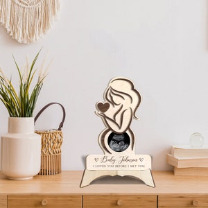 Custom Wooden Ultrasound Photo Sign, Mom to Be Gift, New Mom Gift ...