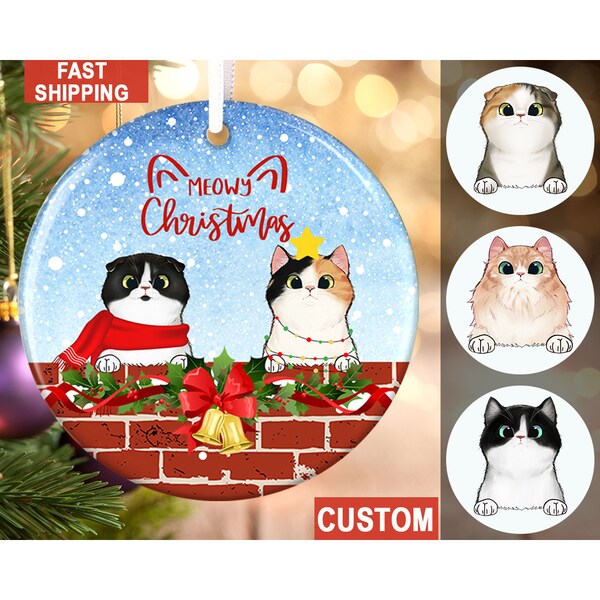 Custom Cat Ornament - Etsy